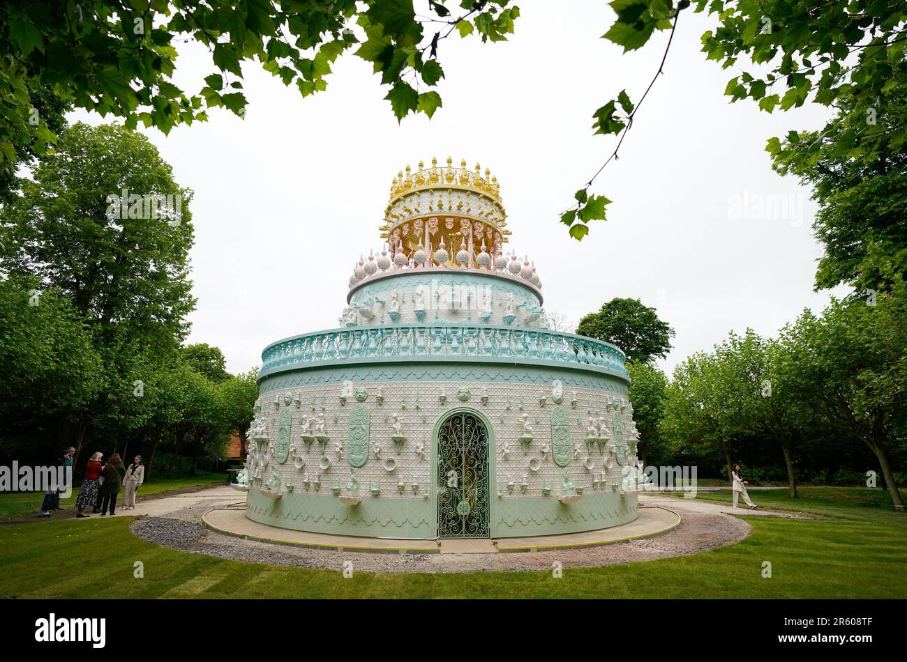 A view of Portuguese artist Joana Vasconcelos' new installation Wedding ...