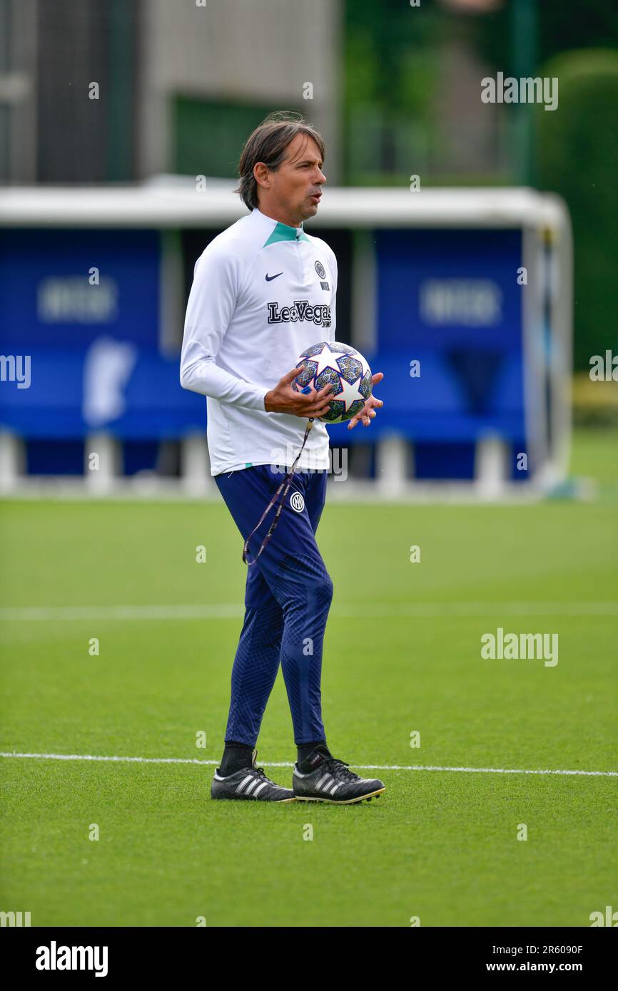 Milano, Italy. 05th June, 2023. Head coach Simone Inzaghi of Inter seen ...