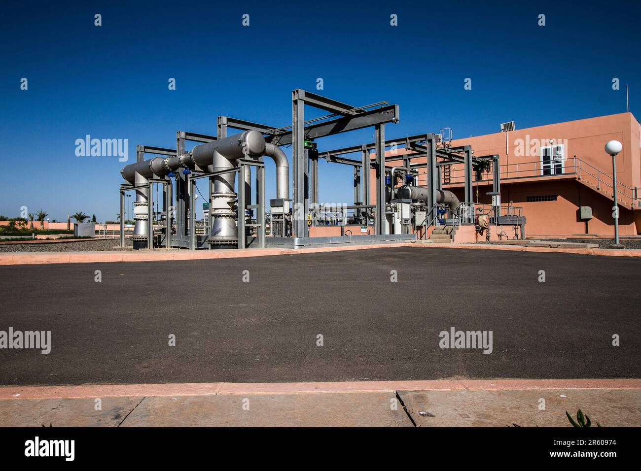 Marrakesh's Waterleau Plant: Wastewater Treatment Equipment Stock Photo ...