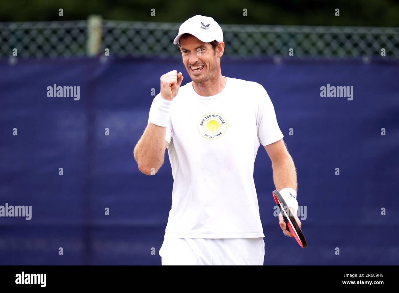 Great Britain's Andy Murray during a practice session on day two of the ...