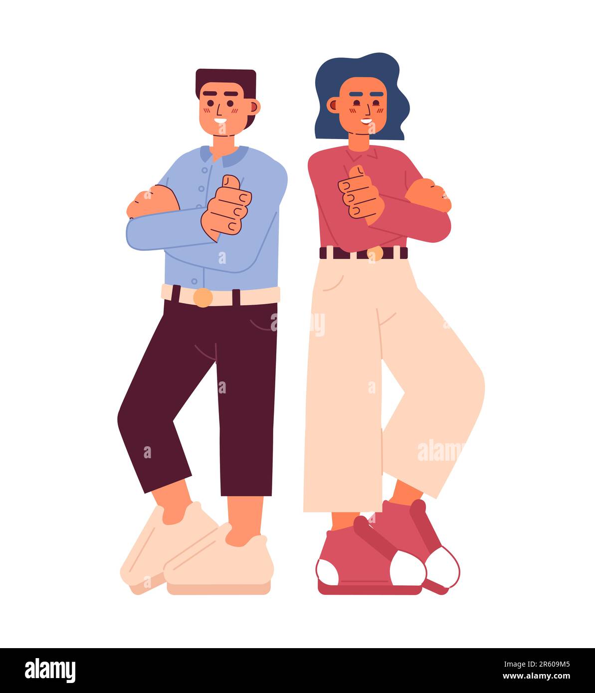 Business partners semi flat colorful vector characters Stock Vector ...