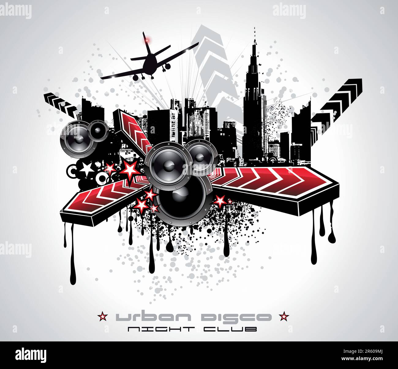 Colorful Urban Music Background for Disco flyers Stock Vector Image ...