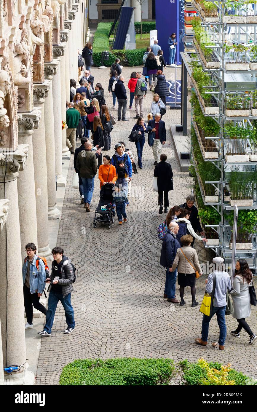 Milan Design Week, University of Milan, Statale, via Festa del Perdono ...