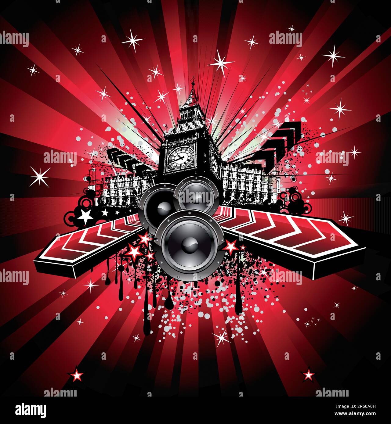 Colorful Urban Music Background for Disco flyers Stock Vector Image ...