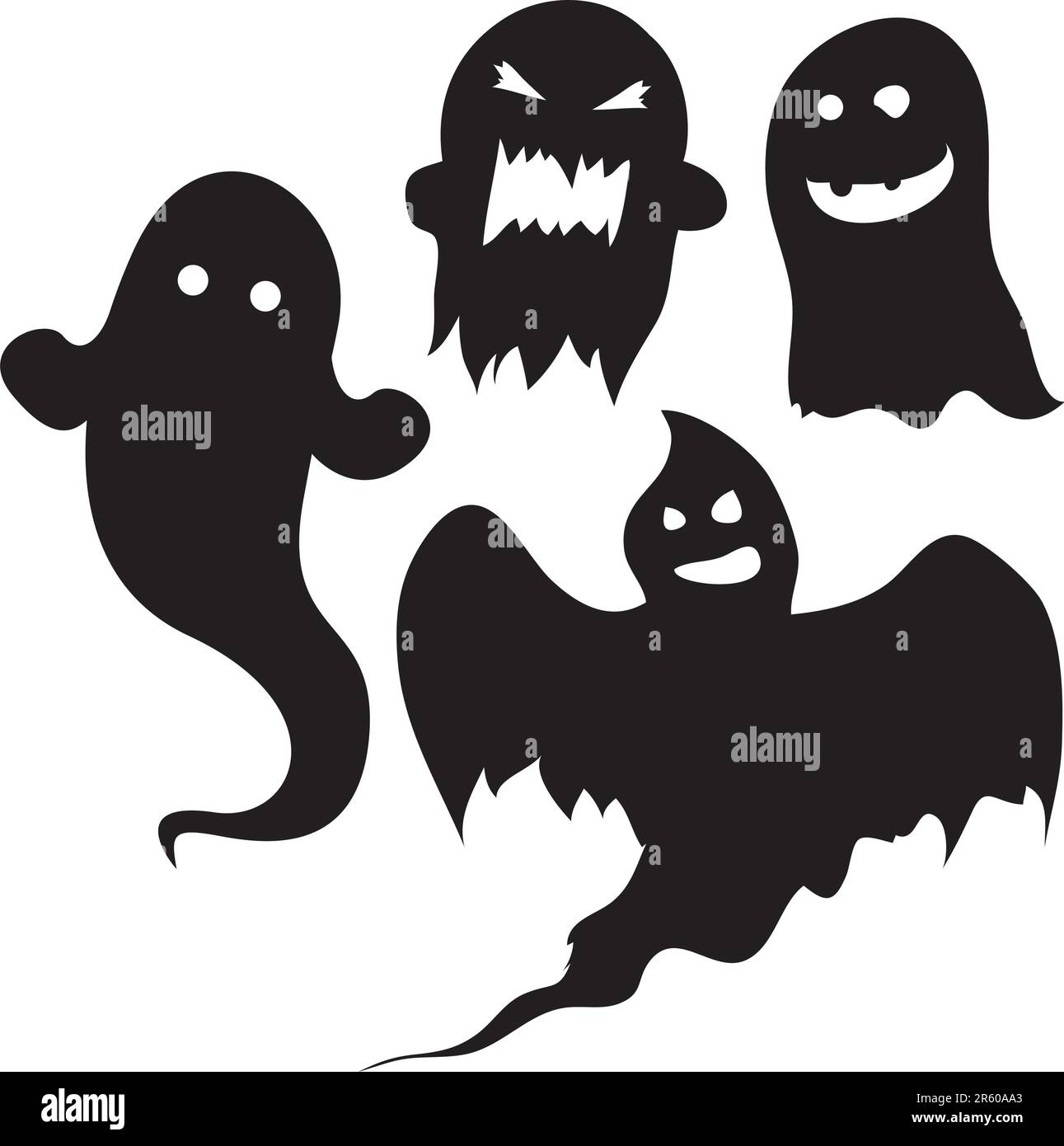 Holiday silhouettes set Cut Out Stock Images & Pictures - Alamy