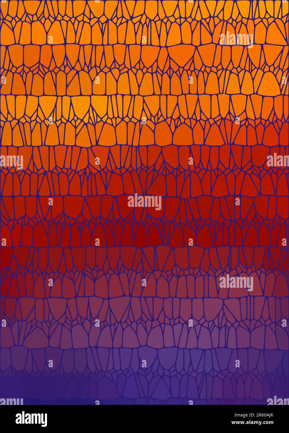 abstract background with blue purple nodules on the yellow-red ...