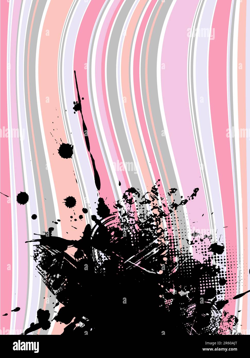 Abstract splash illustration with lines and place for your text. Vector ...