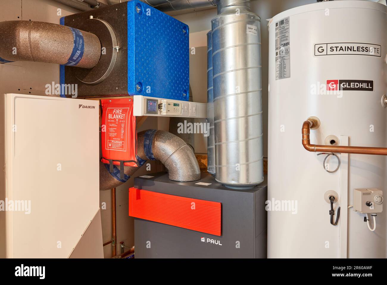 Air Source Heat Pump Stock Photo - Alamy