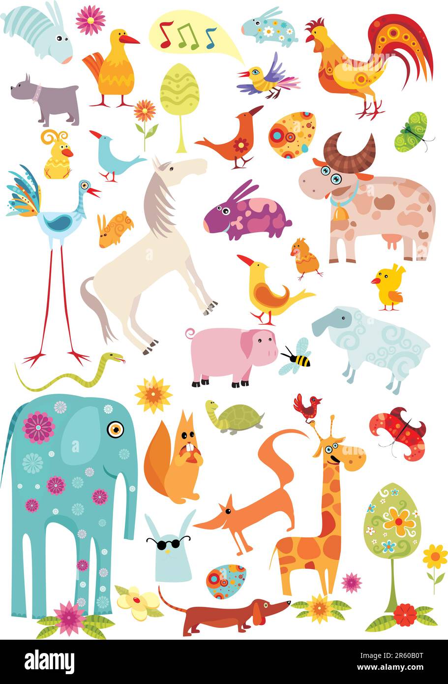 Set elephant grass Cut Out Stock Images & Pictures - Alamy