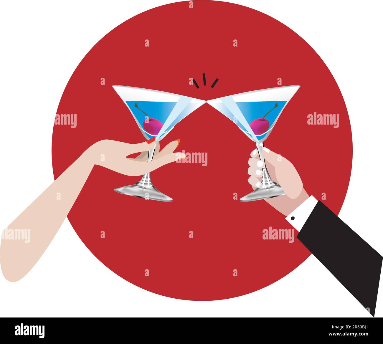 couples toasting, vector, illustration Stock Vector Image & Art - Alamy