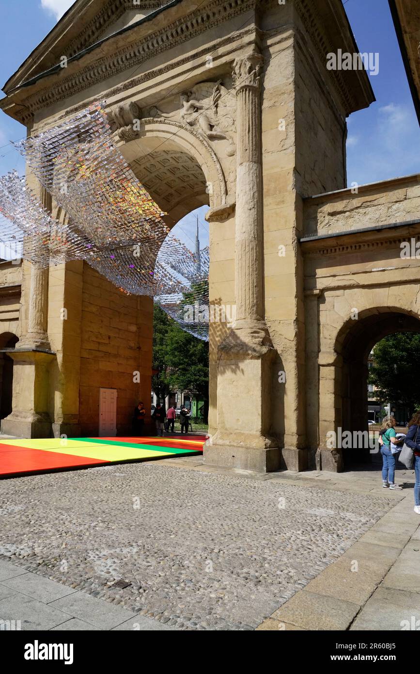 Porta Nuova gate, Milano Design Week, Milan Lombardy, Italy, Europe ...