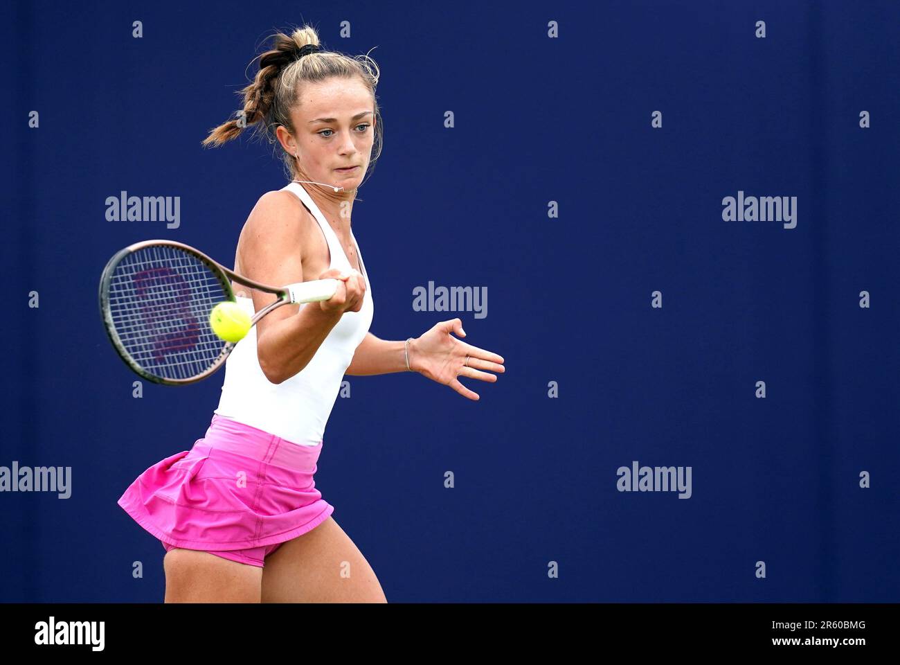 Great Britain's Isabelle Lacy in action during the Women's Singles 1st ...