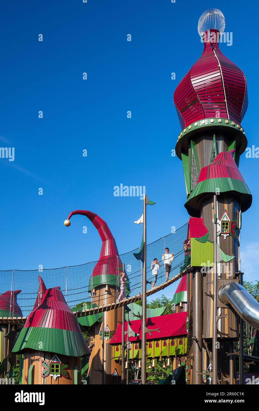 Daytime views of Lillidorei play village at the Alnwick Garden in ...