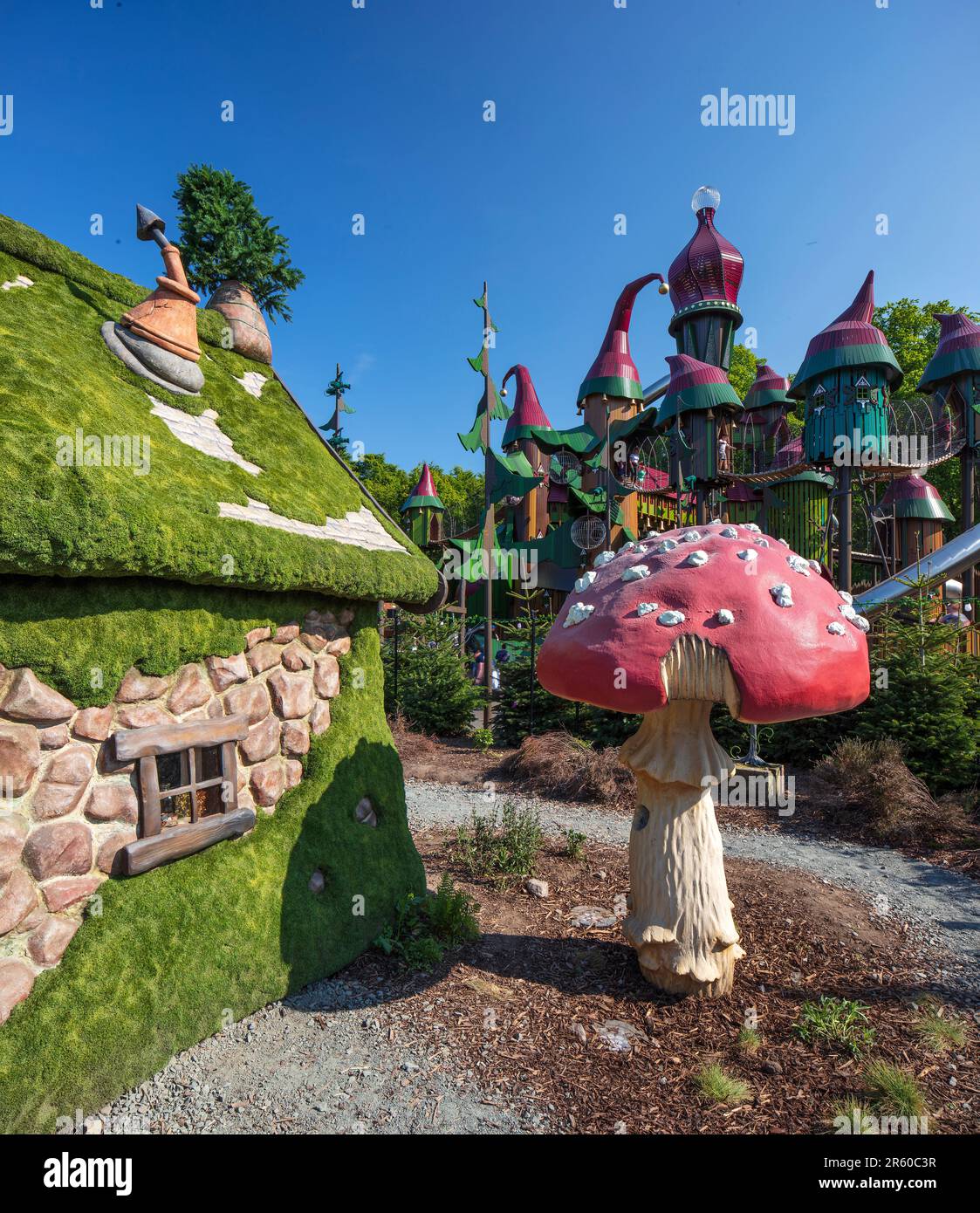 Daytime views of Lillidorei play village at the Alnwick Garden in ...