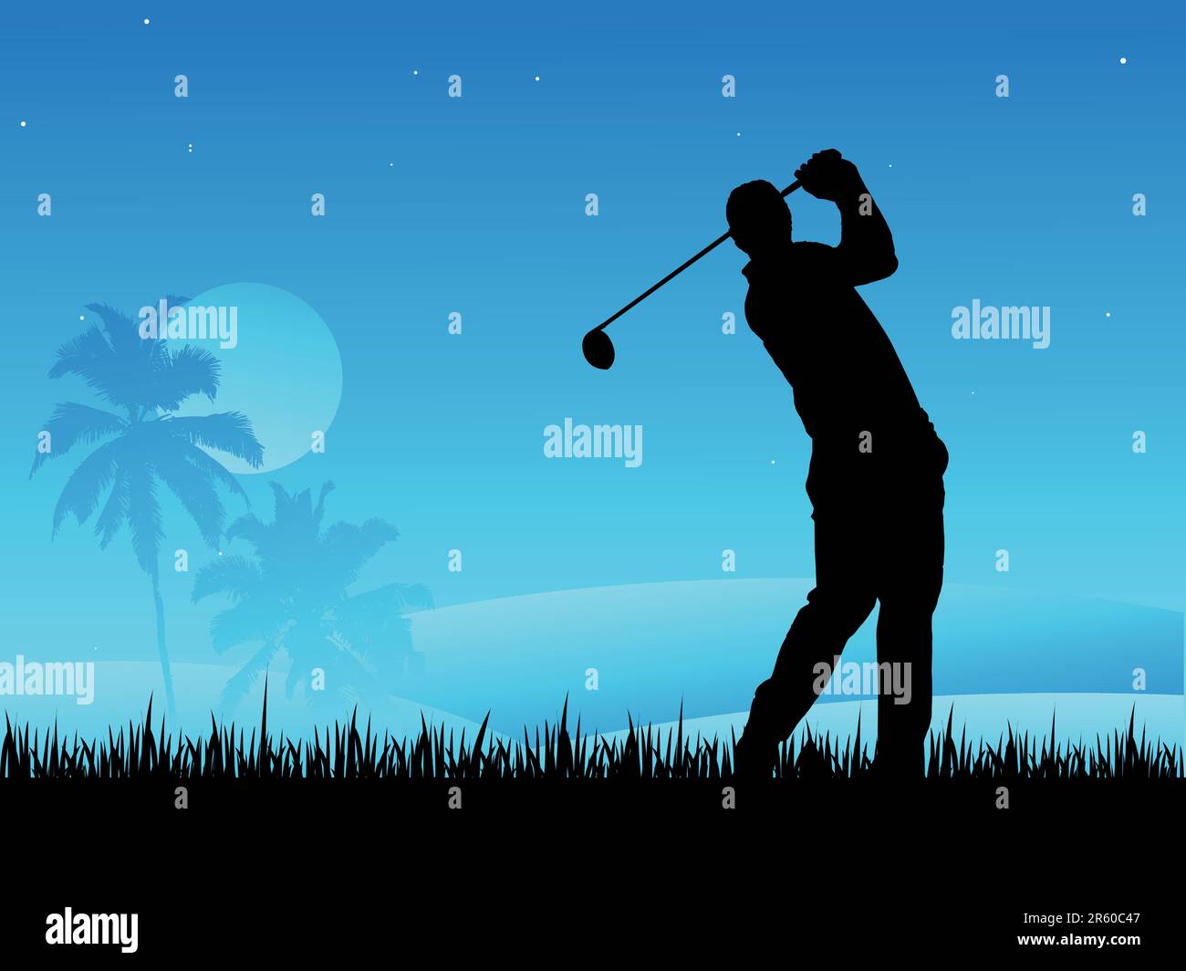 Golf Player Vector Illustration Stock Vector Image & Art - Alamy
