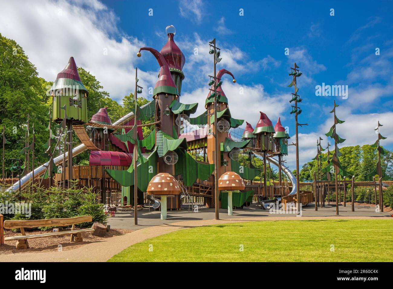 Daytime views of Lillidorei play village at the Alnwick Garden in ...