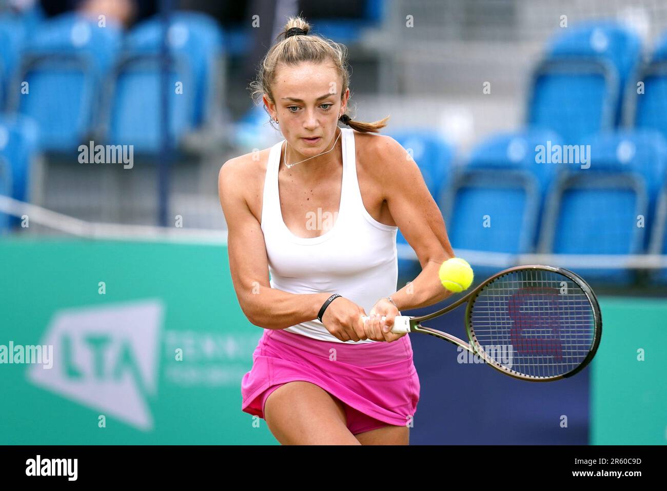 Great Britain's Isabelle Lacy in action during the Women's Singles 1st ...
