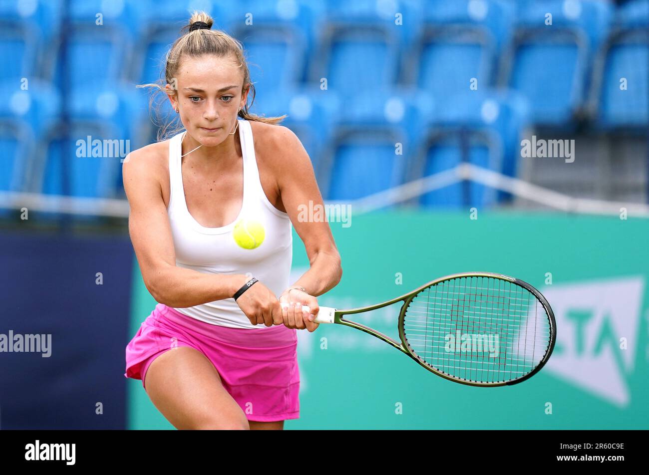 Great Britain's Isabelle Lacy in action during the Women's Singles 1st ...