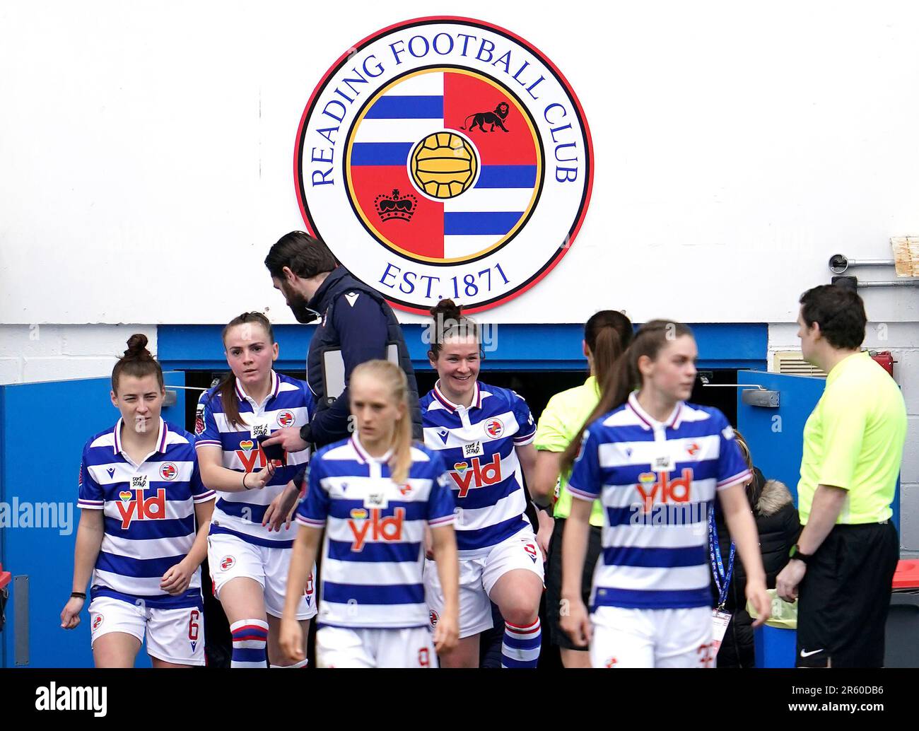 File photo dated 14-03-2021 of Reading players. Reading will go part ...