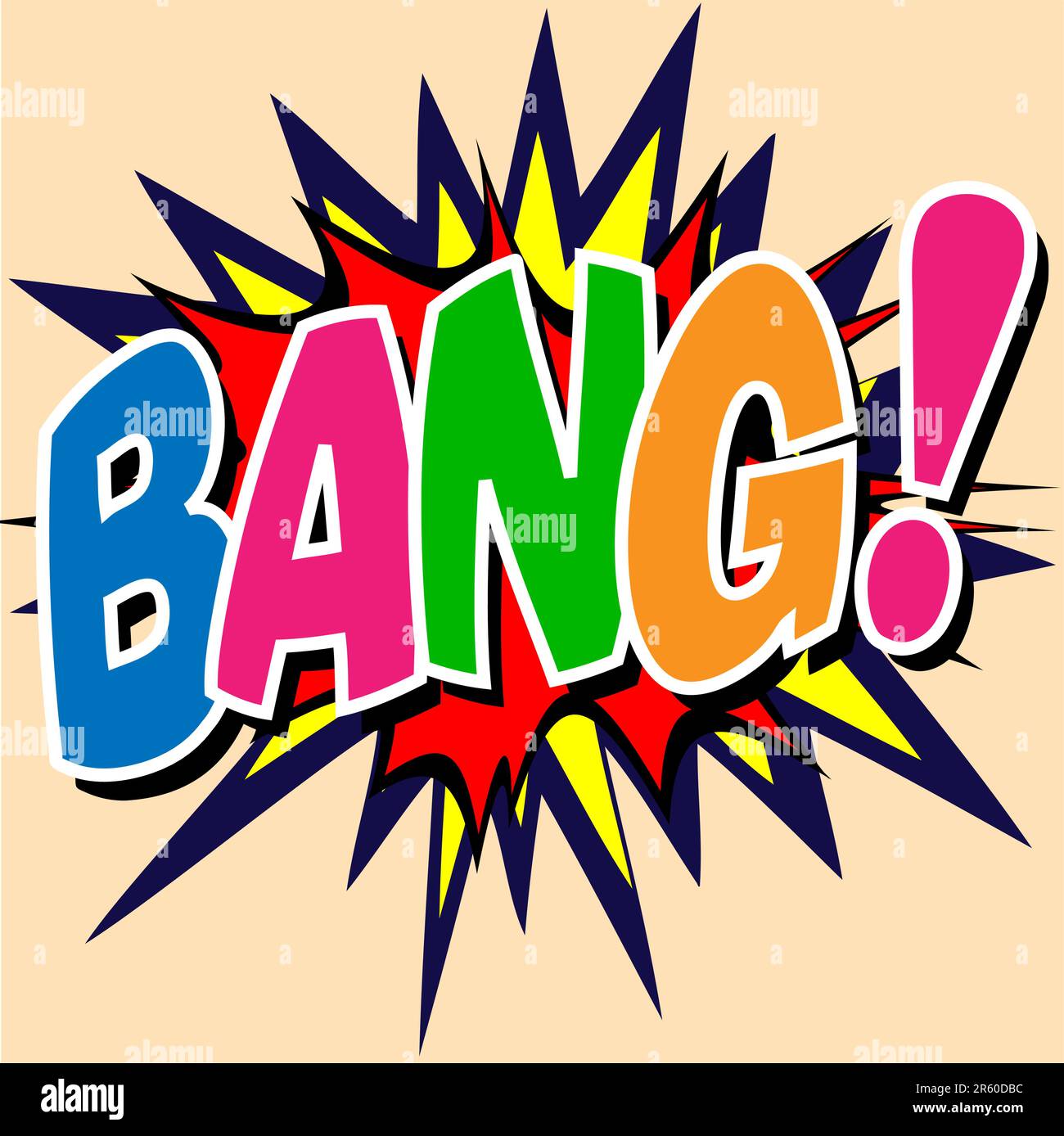 Cartoon burst illustration Stock Vector Images - Alamy
