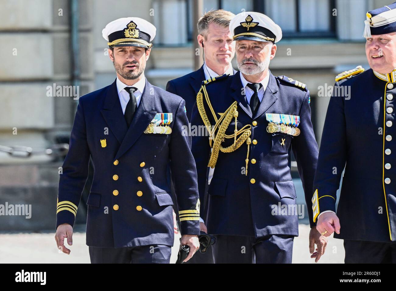 STOCKHOLM 20230606Prince Carl Philip attends the changing of the guards ...
