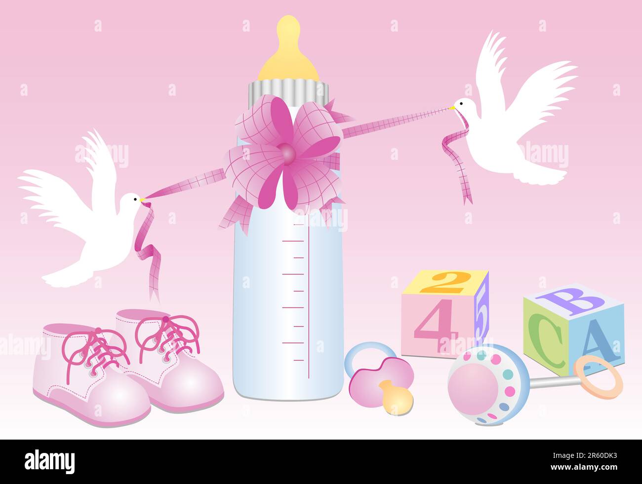Baby newborn nursery objects Stock Vector Images - Alamy