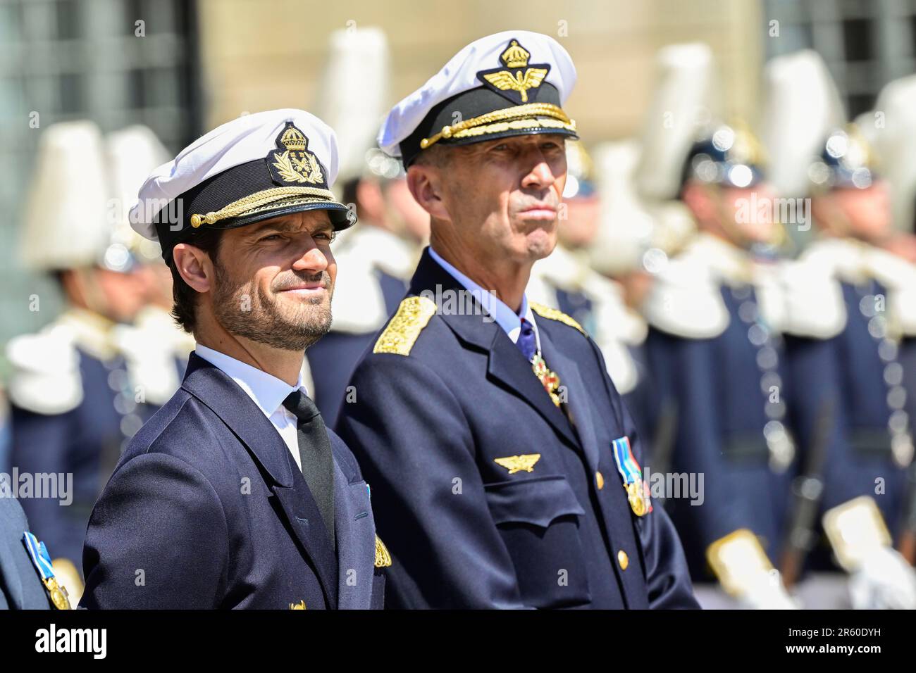 STOCKHOLM 20230606Prince Carl Philip and Sweden's Commander in Chief ...