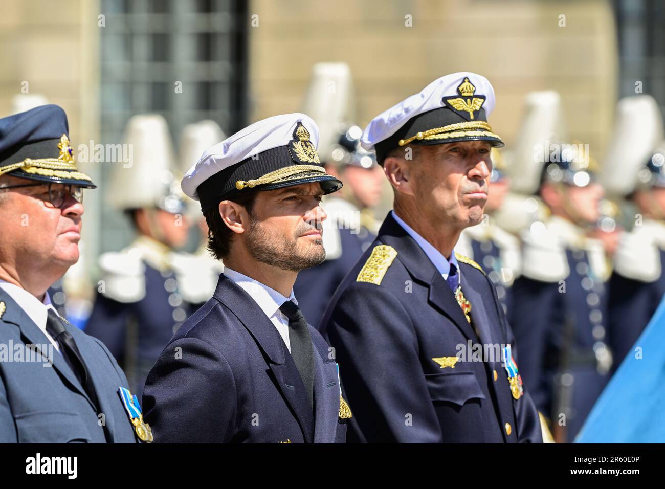STOCKHOLM 20230606Prince Carl Philip and Sweden's Commander in Chief ...