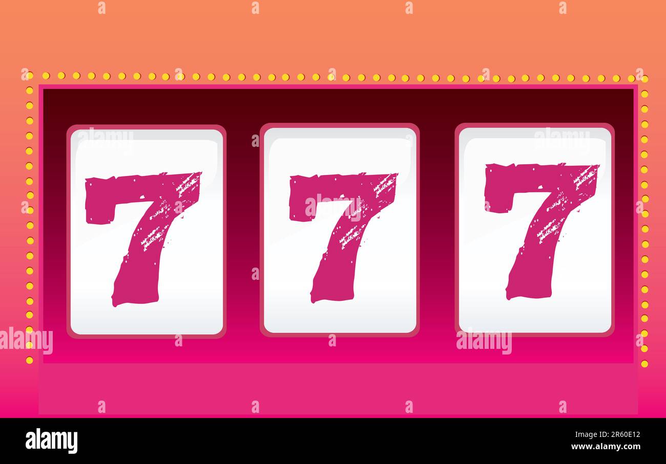 Triple seven. Symbol of Luck. Vector Illustration Stock Vector Image ...