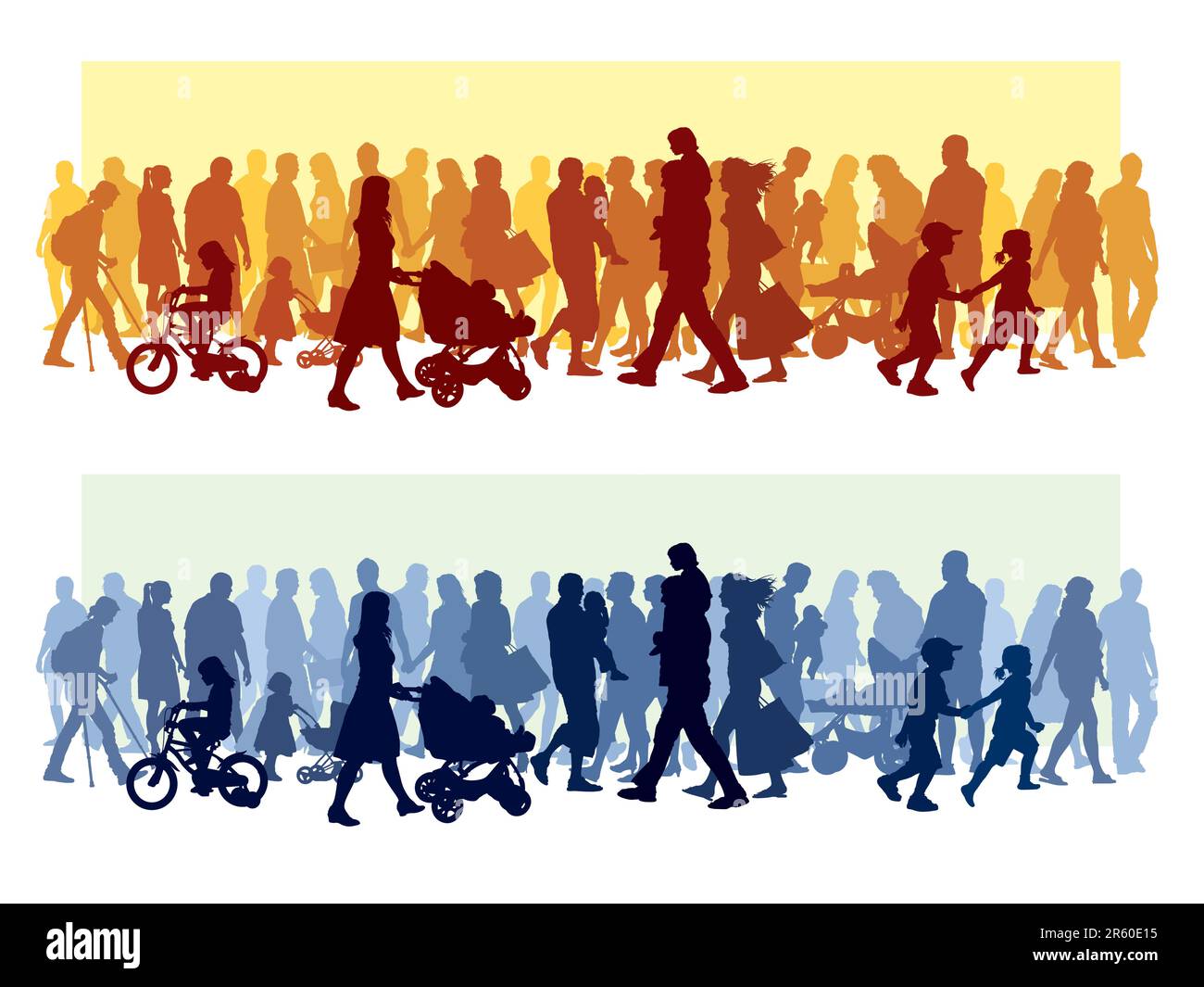 Modern crowd Cut Out Stock Images & Pictures - Alamy