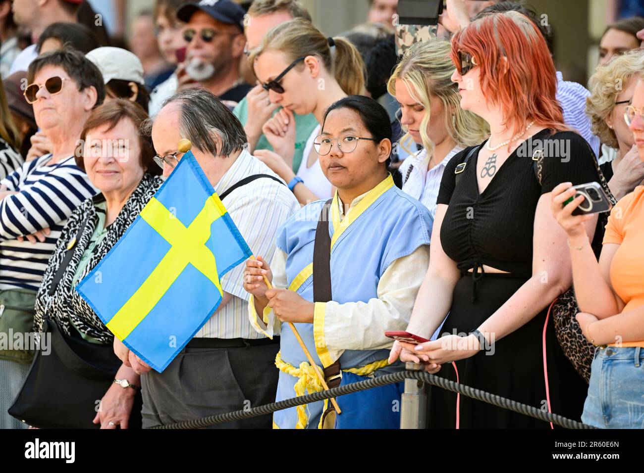 STOCKHOLM 20230606People during the changing of the guards at the Royal ...