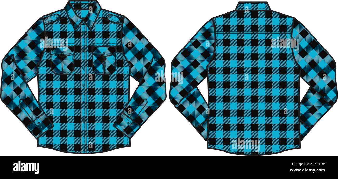 Checked shirts Stock Vector Images - Alamy