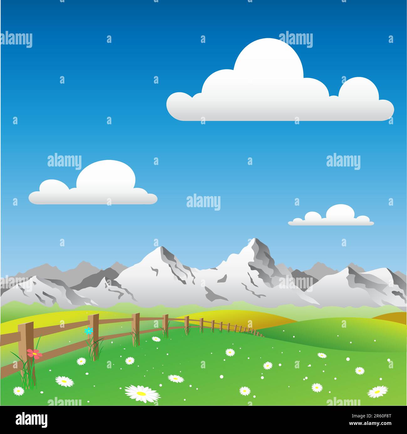 Nice countryside image Stock Vector Images - Alamy