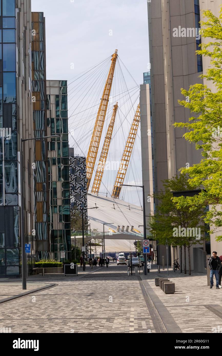 London, United Kingdom, May 28th 20203:- A view of the The O2 Arena in ...