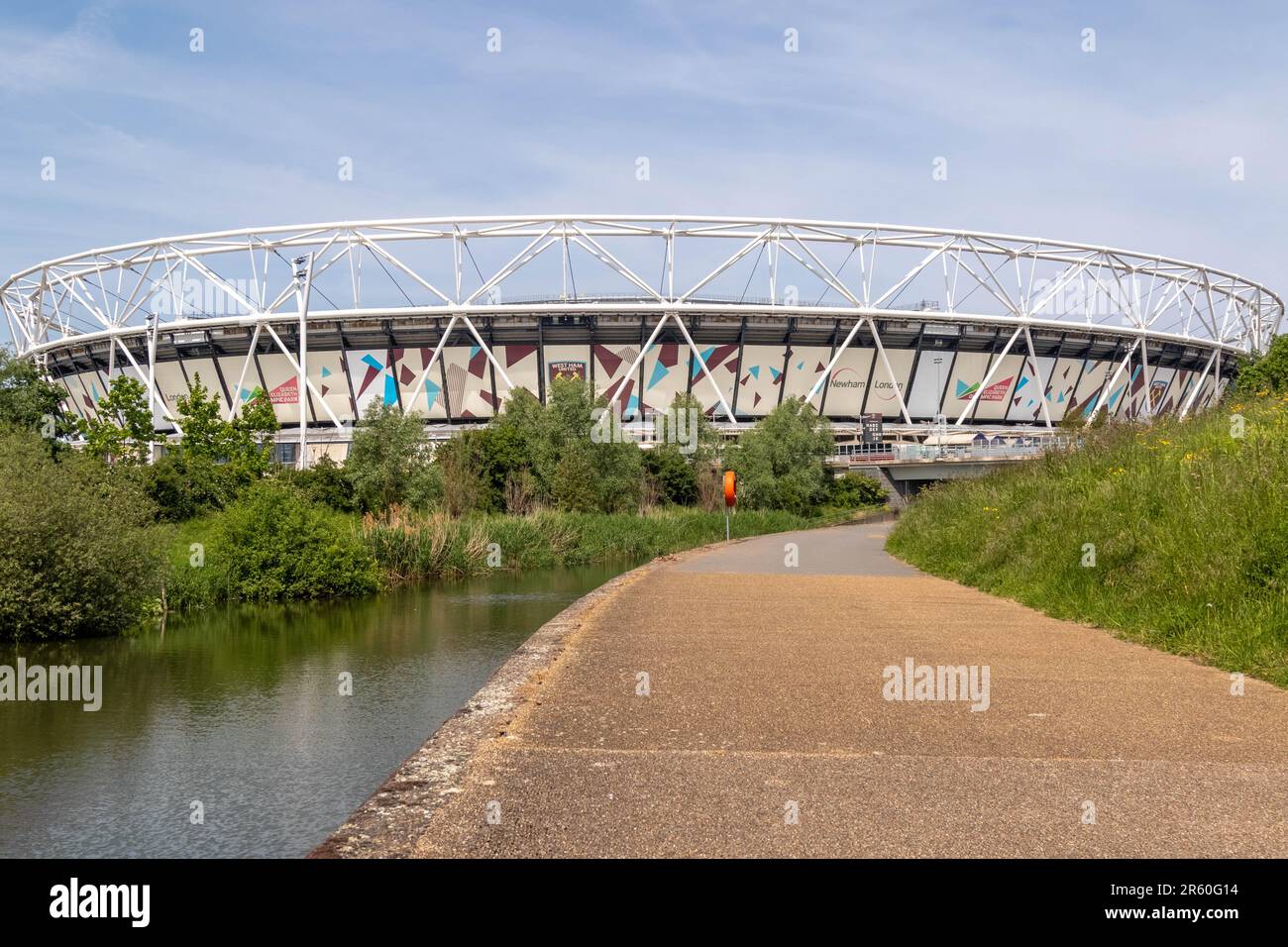 London, United Kingdom, May 28th 20203:- A view of the London Stadium, former London 2012 ...