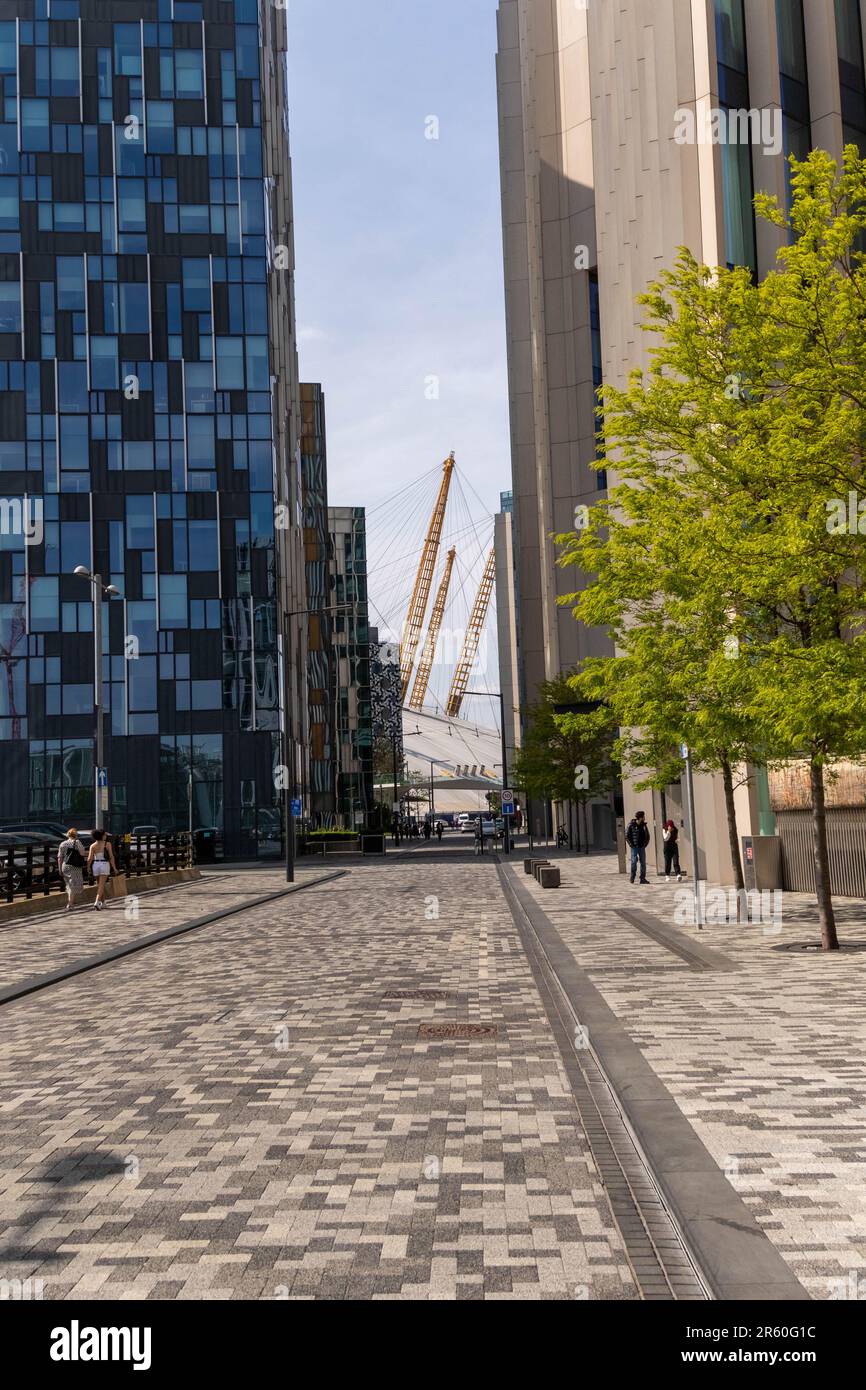 London, United Kingdom, May 28th 20203:- A view of the The O2 Arena in ...