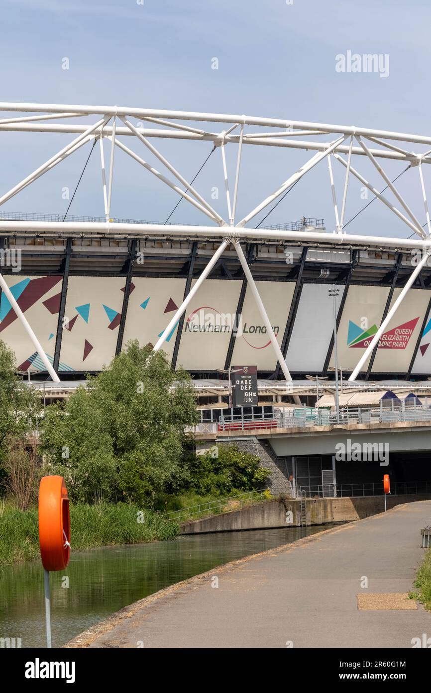 London, United Kingdom, May 28th 20203:- A view of the London Stadium, former London 2012 ...