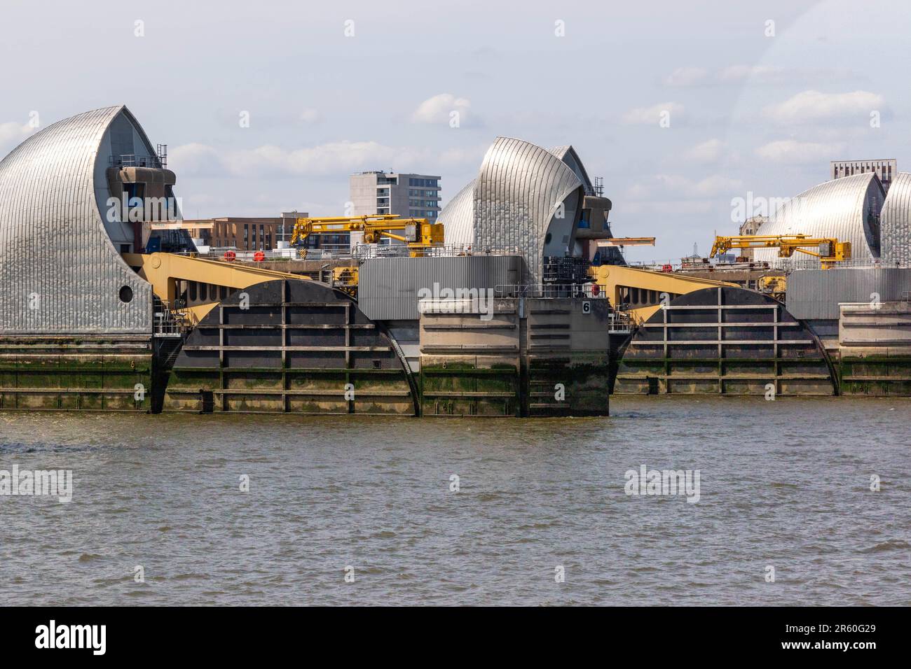 London, United Kingdom, May 28th 20203:- A view of the Thames Flood ...