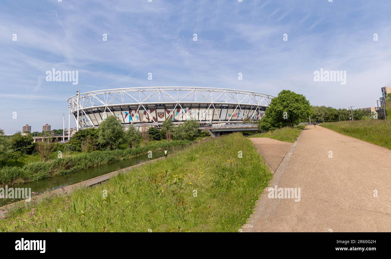 London, United Kingdom, May 28th 20203:- A view of the London Stadium, former London 2012 ...