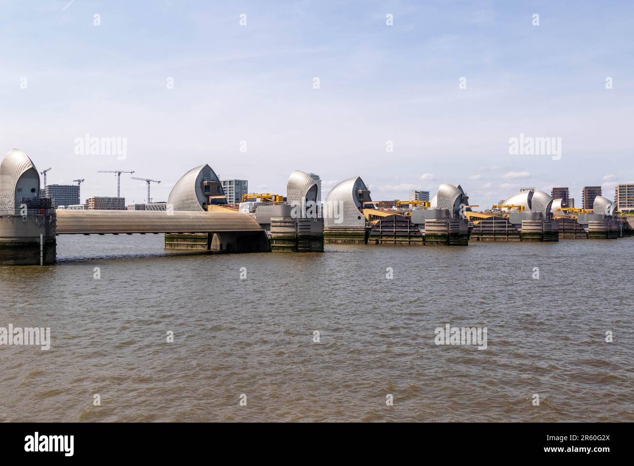 London, United Kingdom, May 28th 20203:- A view of the Thames Flood ...