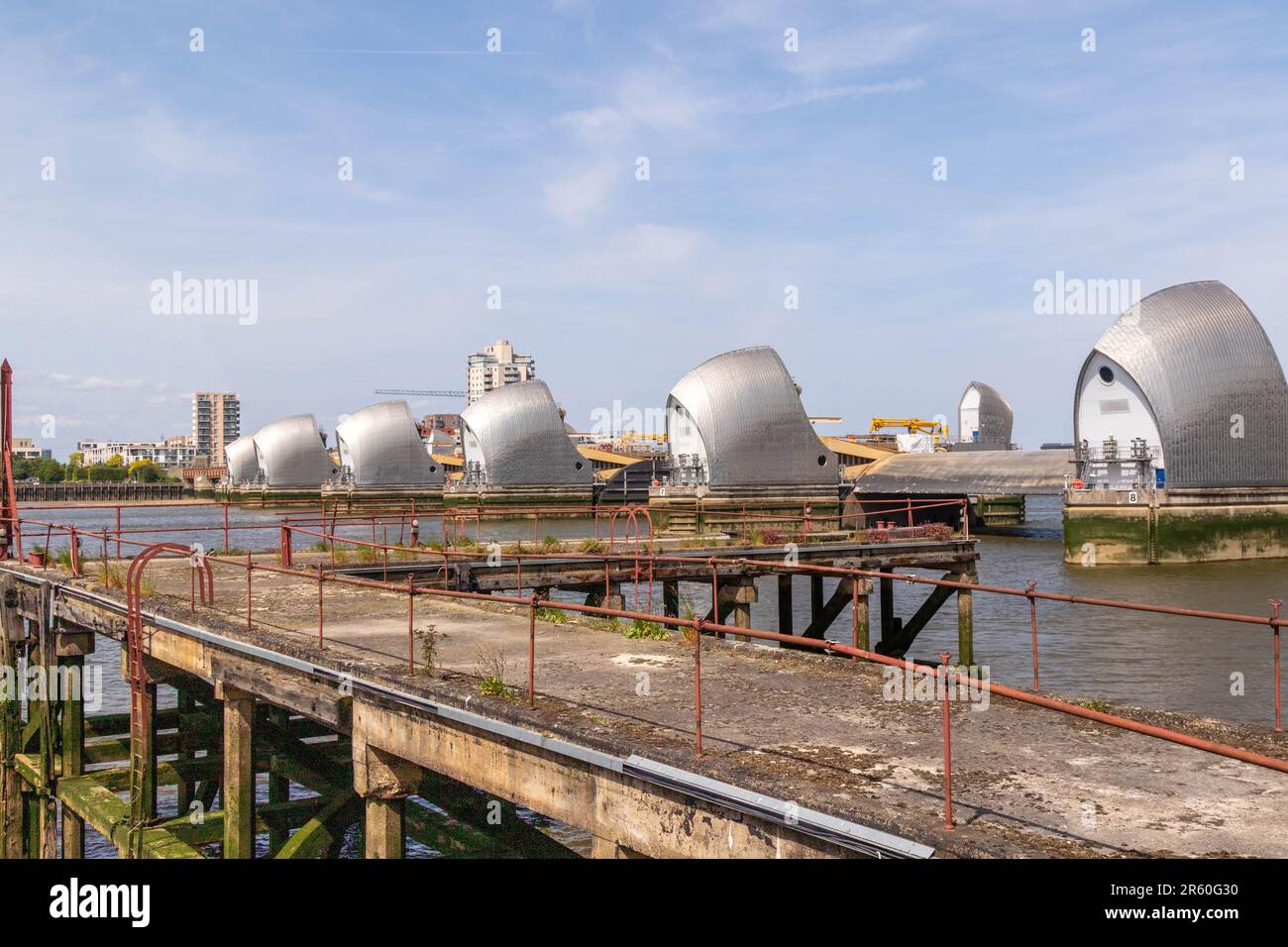 London, United Kingdom, May 28th 20203:- A view of the Thames Flood ...