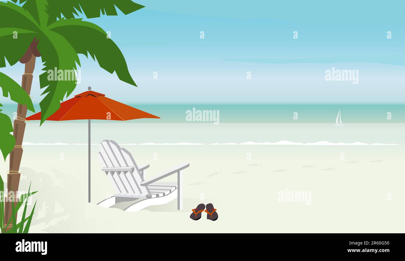 Place to relax in a sea Stock Vector Images - Alamy