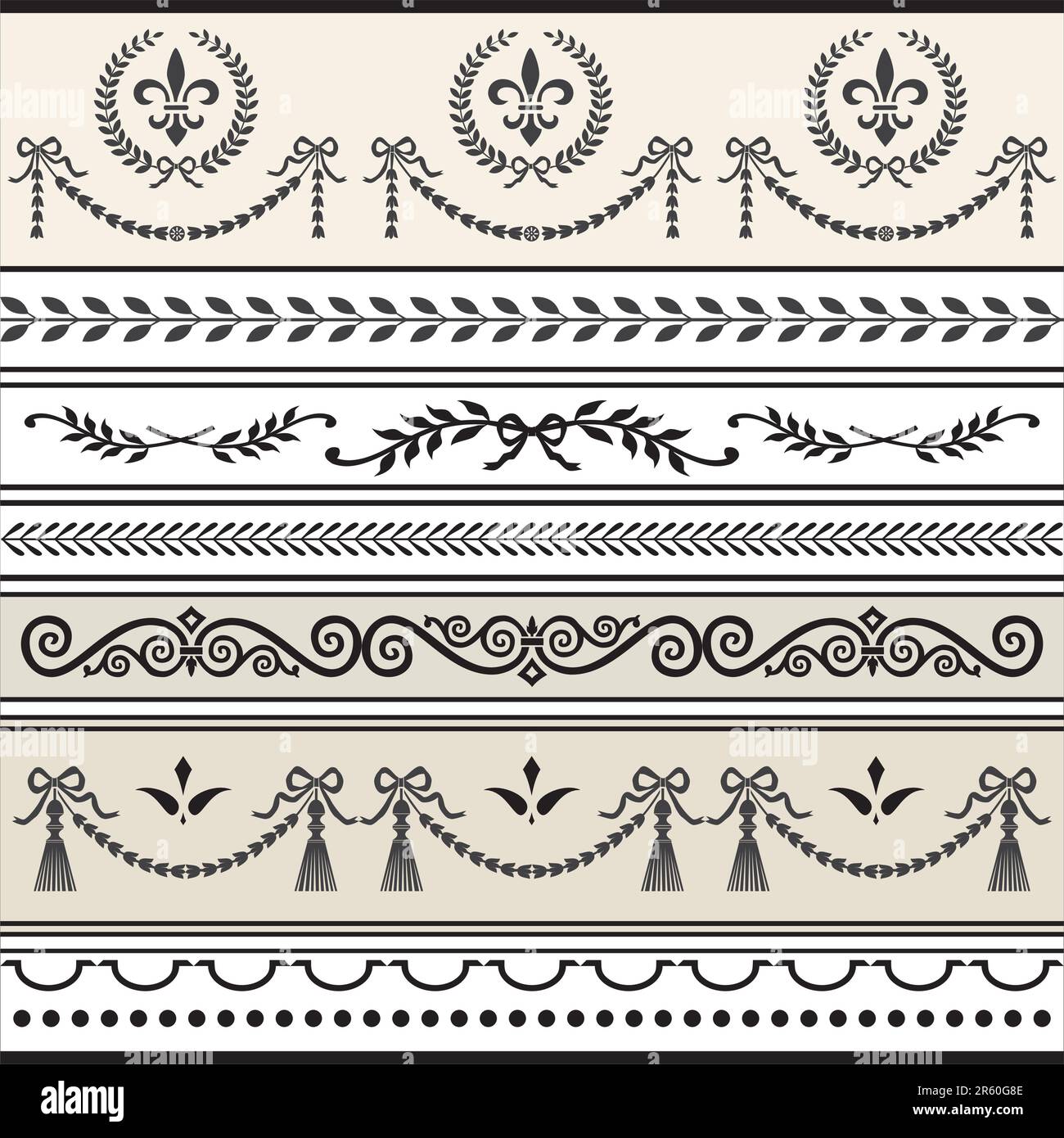Antique border Stock Vector Images - Alamy