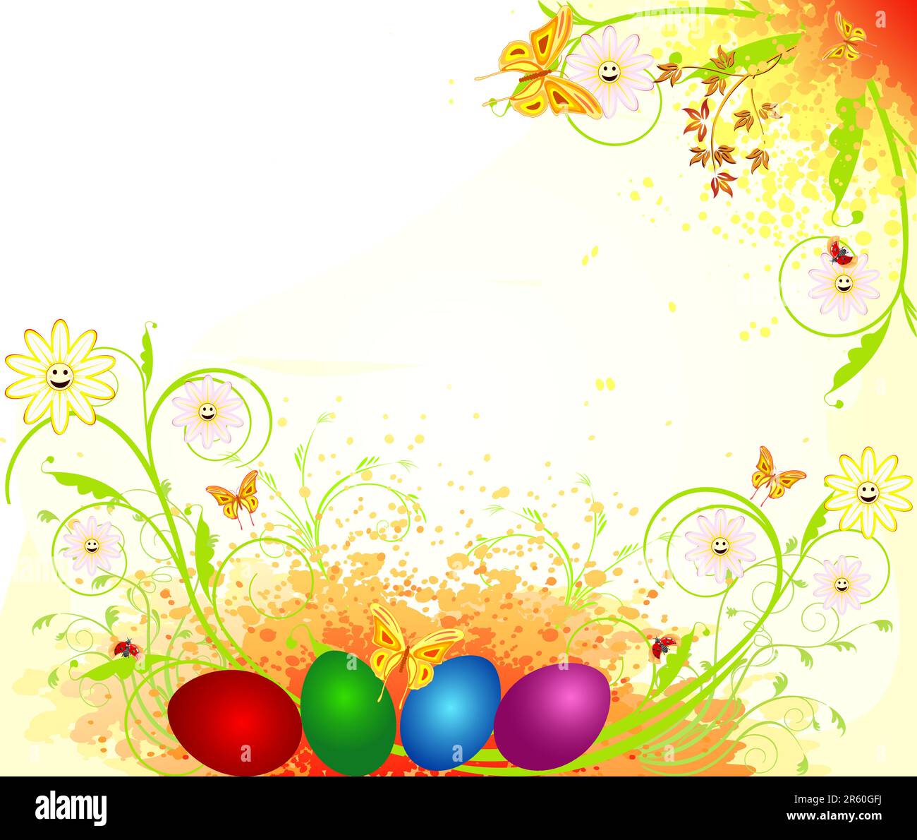 Easter artistic spring vector illustration Stock Vector Image & Art - Alamy