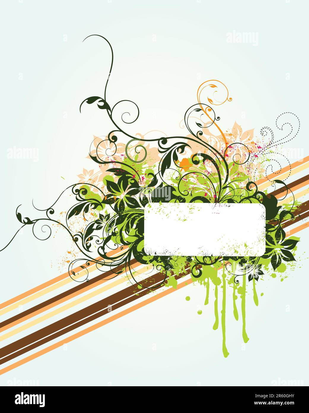 illustration drawing of floral background Stock Vector Image & Art - Alamy