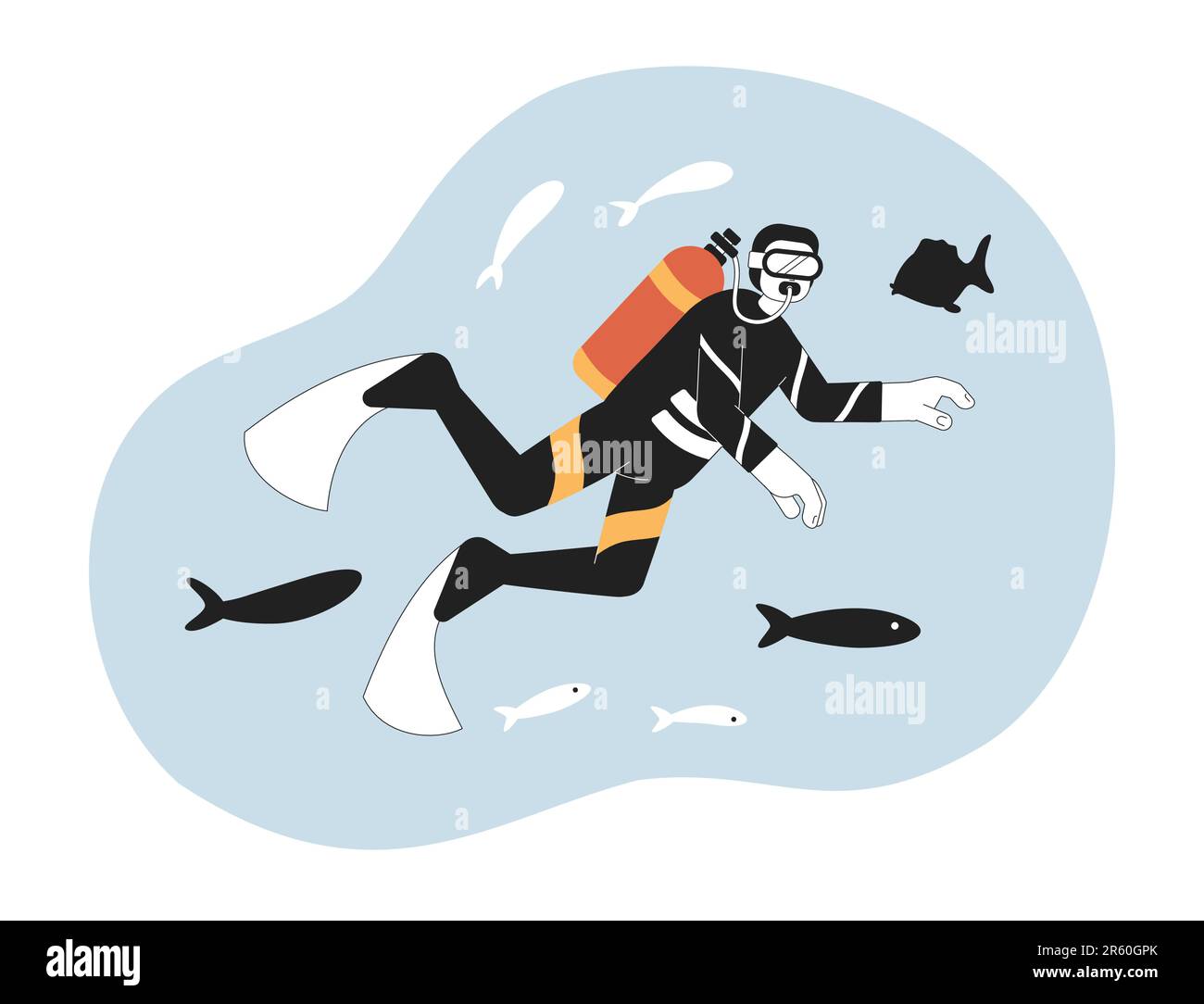Scuba diving concept hero image Stock Vector Image & Art - Alamy