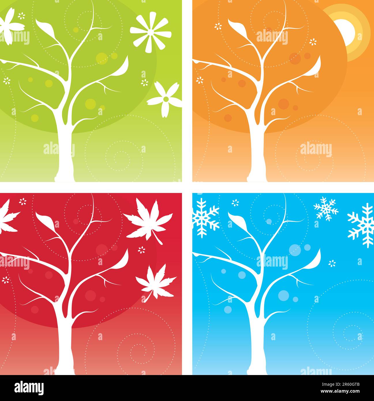 Four seasons icon hi-res stock photography and images - Alamy