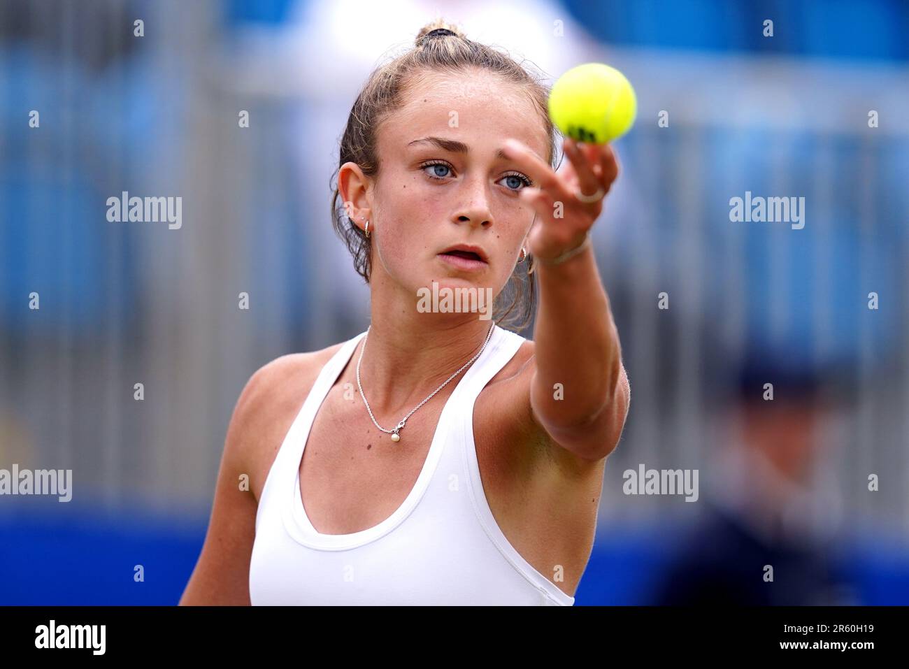 Great Britain's Isabelle Lacy in action during the Women's Singles 1st ...