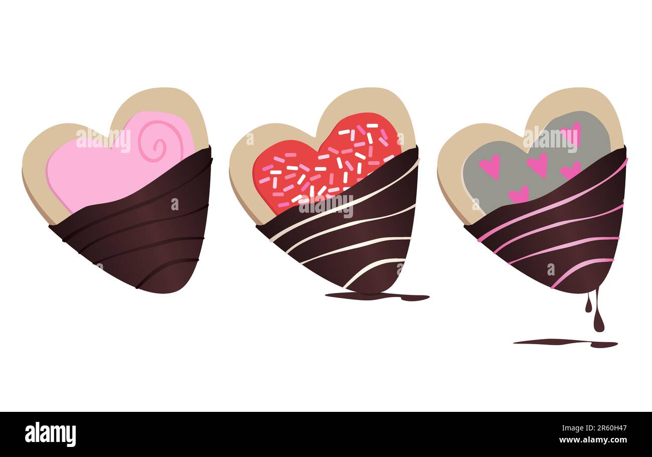 Cookie covered Stock Vector Images - Alamy