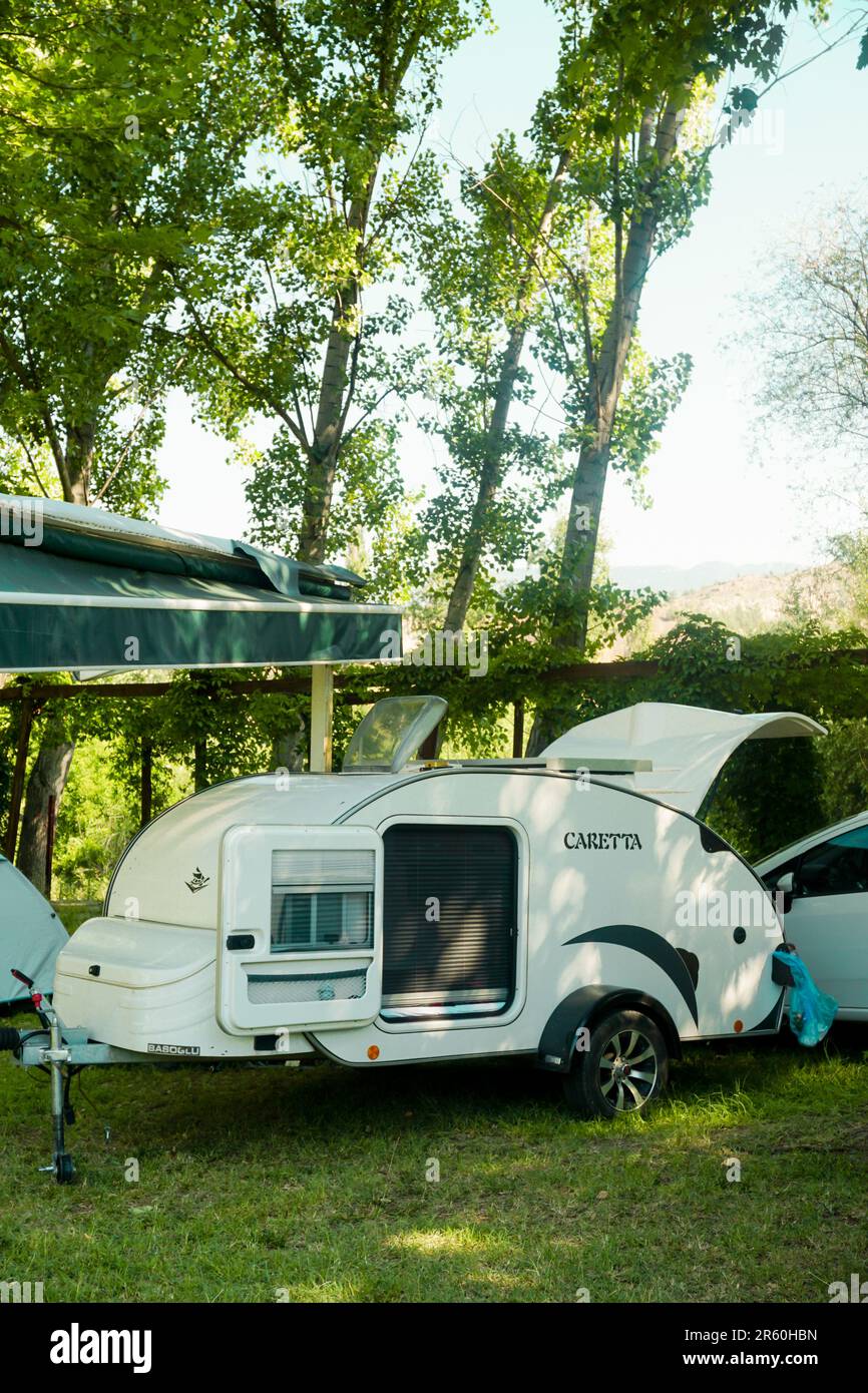 Teardrop caravan hi-res stock photography and images - Alamy